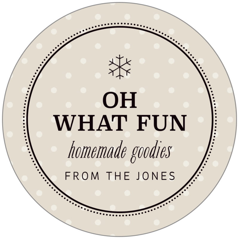 Iconic Christmas | Wine Labels | Circle Labels | Evermine