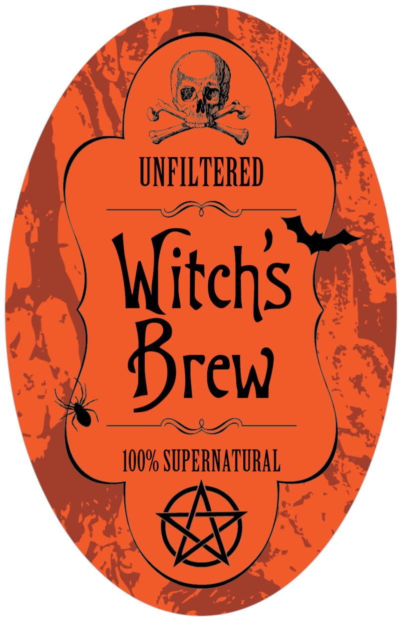 Spook | Food & Craft Labels | Tall Oval Labels | Evermine